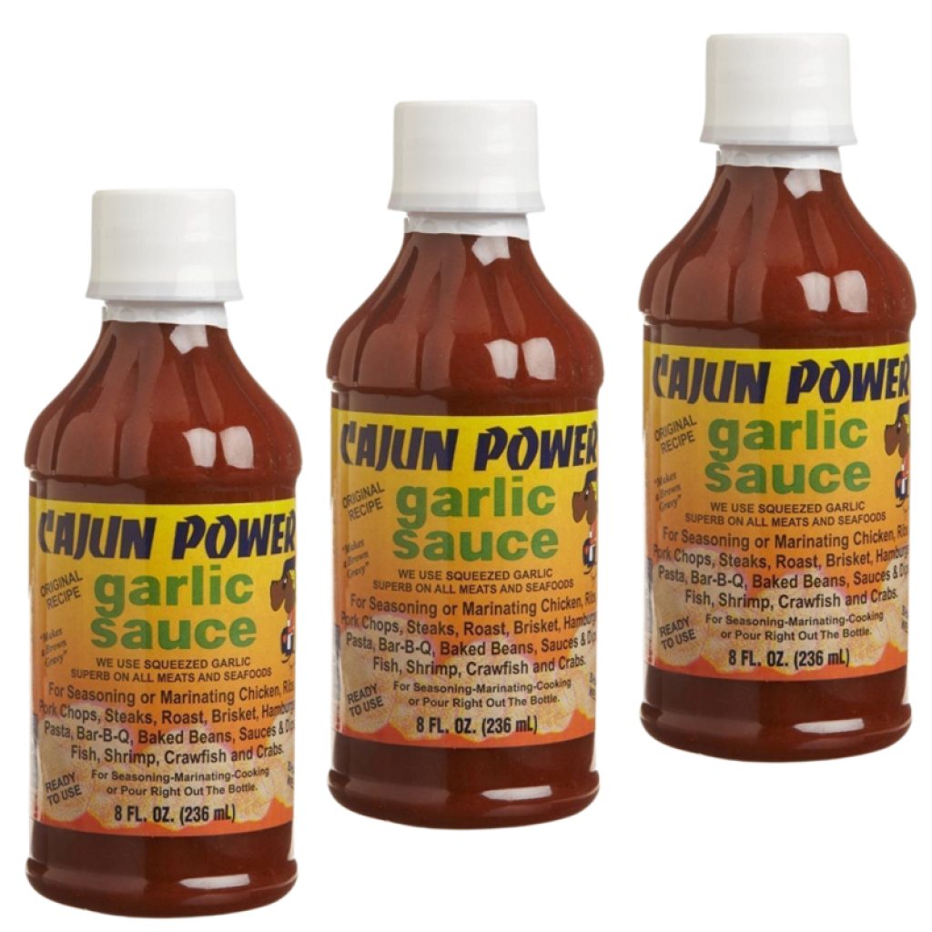 Cajun Power Garlic Sauce 8 oz Pack of 3 - 036921128882-3