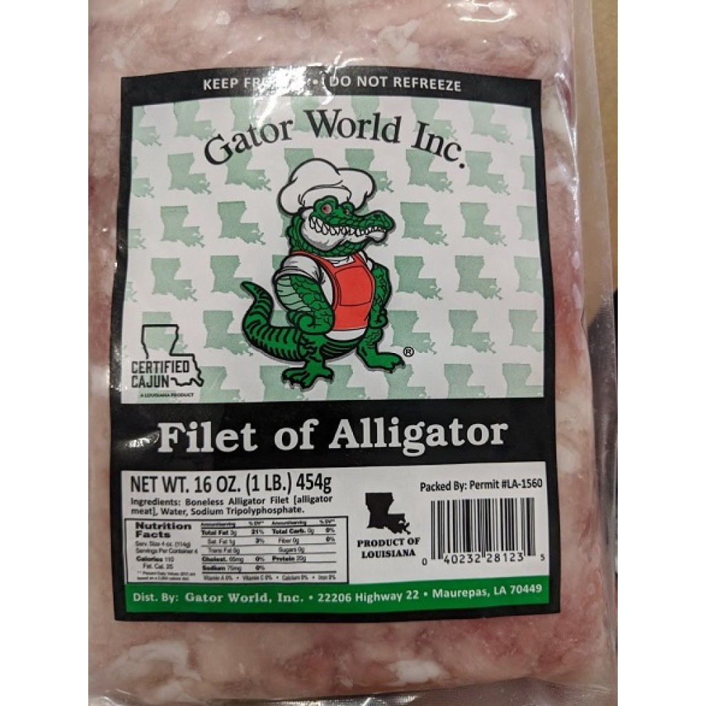 Alligator Tenderized Fillets 16 oz Pack of 5 - 040232281235-5