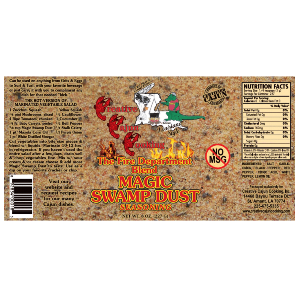Fire Department Blend Magic Swamp Dust Seasoning - Creative Cajun ...