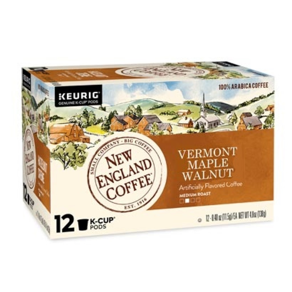 New England Coffee Vermont Maple Walnut Single Serve 12 count ...