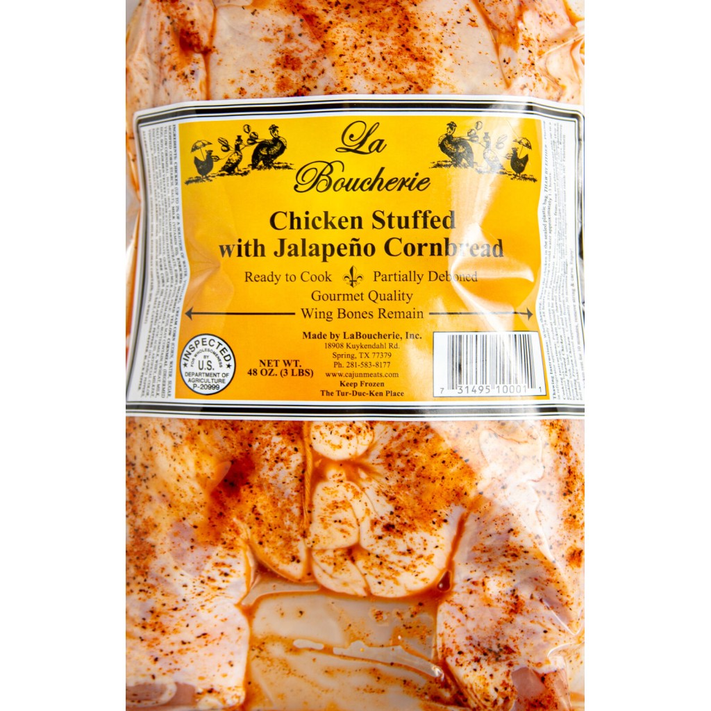 La Boucherie Deboned Chicken Stuffed with Jalapeno Cornbread Dressing ...